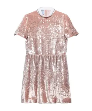 Prada Sequin Velvet Mini Dress - Opal