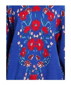 Farm Rio Floral-print Polo Neck