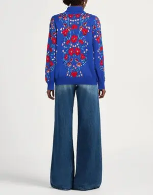 Farm Rio Floral-print Polo Neck