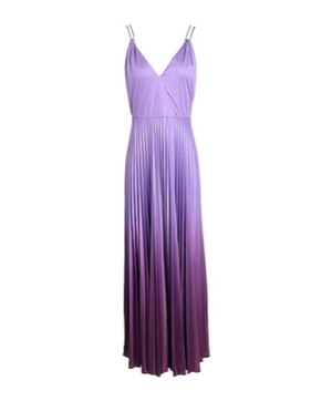MAXCO. Max&co. Sleeveless V-neck Pleated Jersey Maxi Dress - Purple