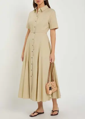 Tory Burch Stretch Cotton Shirt Dress