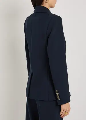 Veronica Beard Miller Dickey Horn Crepe Blazer