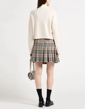 Burberry Solid Knit Turtleneck Long Sleeve Top