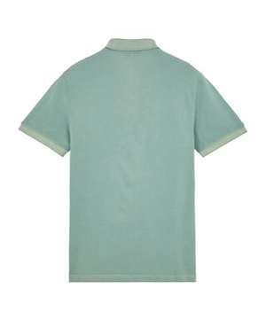 Stone Island Logo Patch Short-sleeved Polo Shirt
