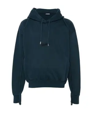 Jacquemus Camargue Drawstring Hoodie - Black