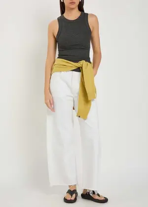 AGOLDE Frayed Barrel-leg Jeans