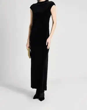 MAXCO. Max&co. Flared Velvet Maxi Dress