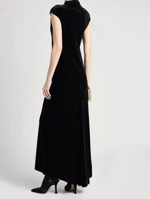 MAXCO. Max&co. Flared Velvet Maxi Dress