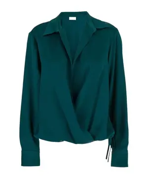 Dries Van Noten Long-sleeve V-neck Blouse
