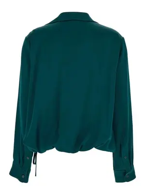 Dries Van Noten Long-sleeve V-neck Blouse