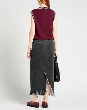 Marni Solid-color Denim Pencil Skirt