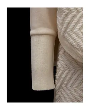 Moncler Wool Jacquard Two-piece Set With Hooded Sweater And Skirt