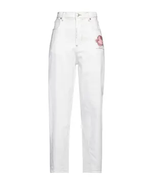 Marni Tapered Jeans With Appliqu - White