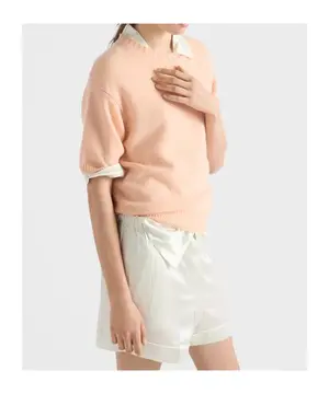 Prada Wool And Cashmere Crew-neck Sweater