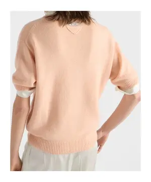 Prada Wool And Cashmere Crew-neck Sweater