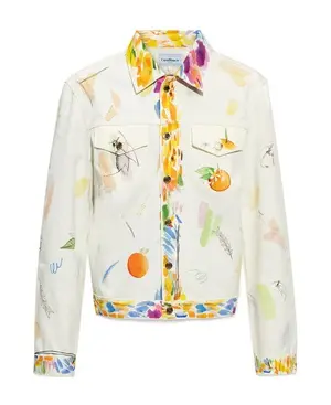 Casablanca Printed Denim Jacket