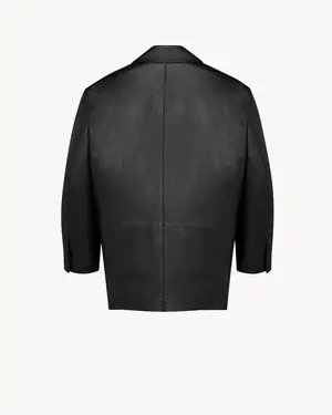 Saint Laurent Long-sleeved Leather Jacket