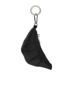 LEMAIRE Leather Bag Charm - Black