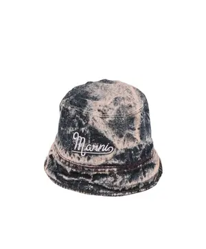 Marni Washed Denim Bucket Hat - Black