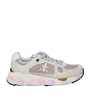 Premiata Logo Logo Low-top Casual Shoes - Nude