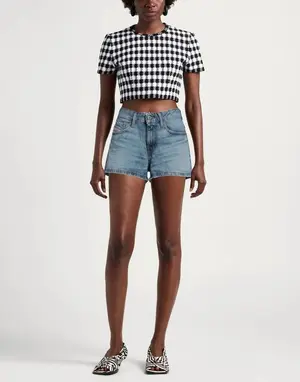 DIESEL® Medium Wash Denim Hot Pants