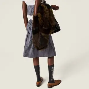 Miu Miu Shearling Patchwork Stole