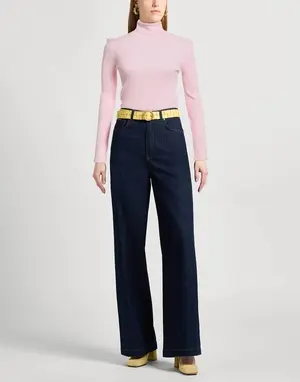 Burberry Ribbed Turtleneck Long-sleeve Knit - Pink