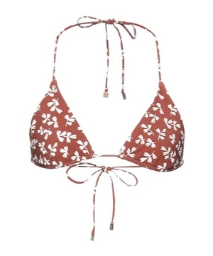 Tory Burch Triangle Bikini Top - Brown