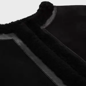 Celine Suede Jacket With Quilted Details