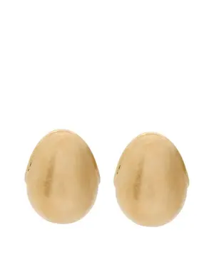 Jacquemus Les Bouclés Raisin Brushed Drop Earrings - Yellow