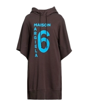MAISON MARGIELA Printed Hooded Dress - Black
