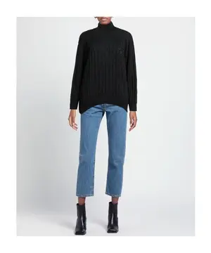 Balenciaga Ribbed Turtleneck Knit Sweater