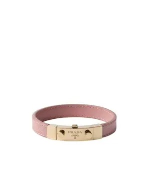 Prada Saffiano Leather Bracelet - Peach