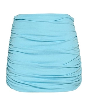 Tory Burch Woven Gathered Mini Skirt