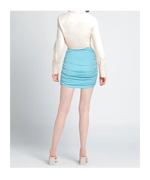 Tory Burch Woven Gathered Mini Skirt