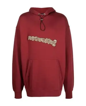Jacquemus Hooded Sports Sweater - Red