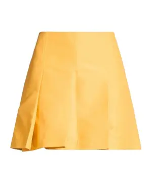 Marni Solid Color Pleated Skirt - Yellow