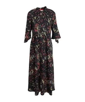MAXCO. Max&co. Midi Dress With Floral Print And Mandarin Collar