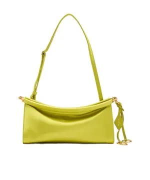 Alaïa Satin Shoulder Bag Yellow