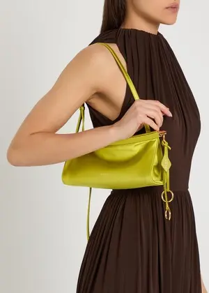 Alaïa Satin Shoulder Bag - Yellow