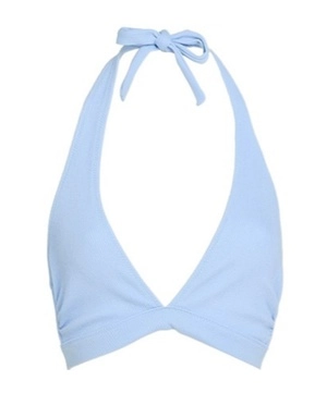 GANNI Triangle Bikini Top - Blue
