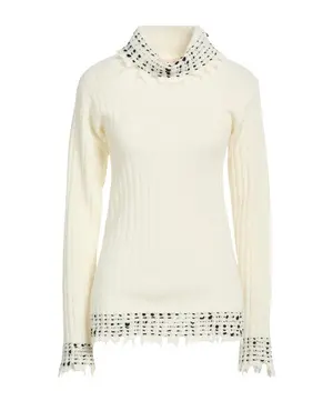 Marni Solid Color Wool Knit Sweater - White