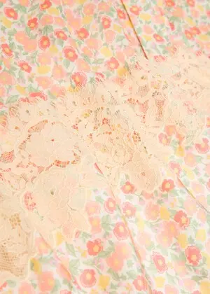 Rixo Floral-print Satin Midi Dress