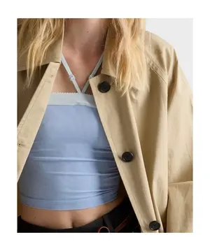 Prada Single-breasted Cotton Canvas Coat