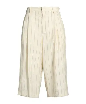 Marni Loose Striped Cropped Wool Pants