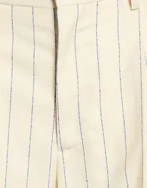 Marni Loose Striped Cropped Wool Pants