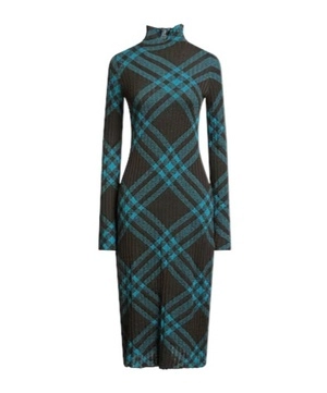 Burberry Tartan Knit Sheath Dress - Black