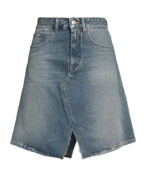 MAISON MARGIELA Dark Wash Flared Skirt - Gray