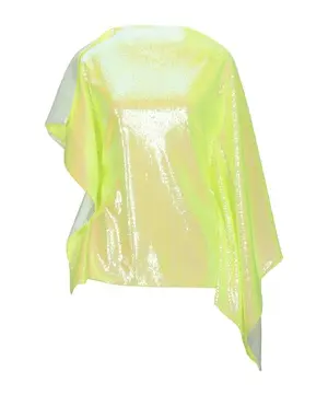 MAISON MARGIELA Short-sleeve Satin Top - Yellow