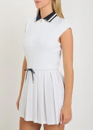 Varley Slim-fit Sports Dress With Pleated Hem